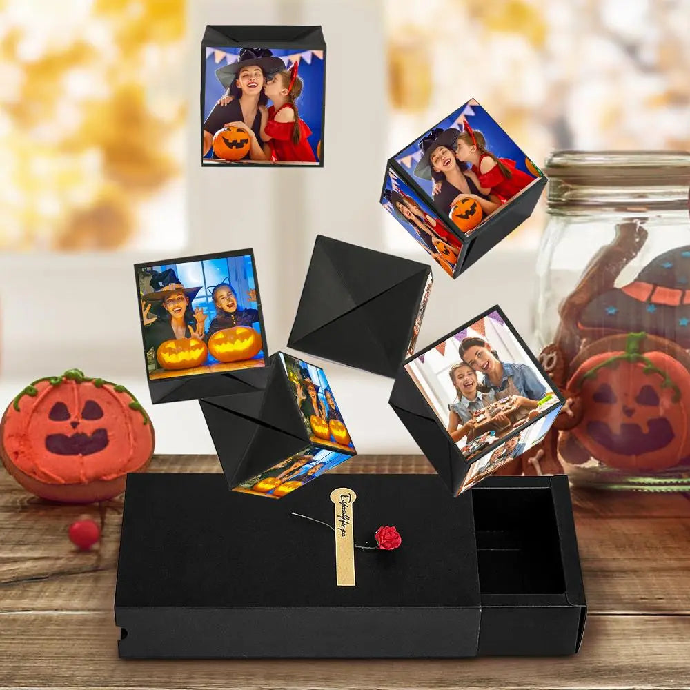 DIY Custom Surprise Explosion Bounce Box with 1-6 Photos Party Favors ...